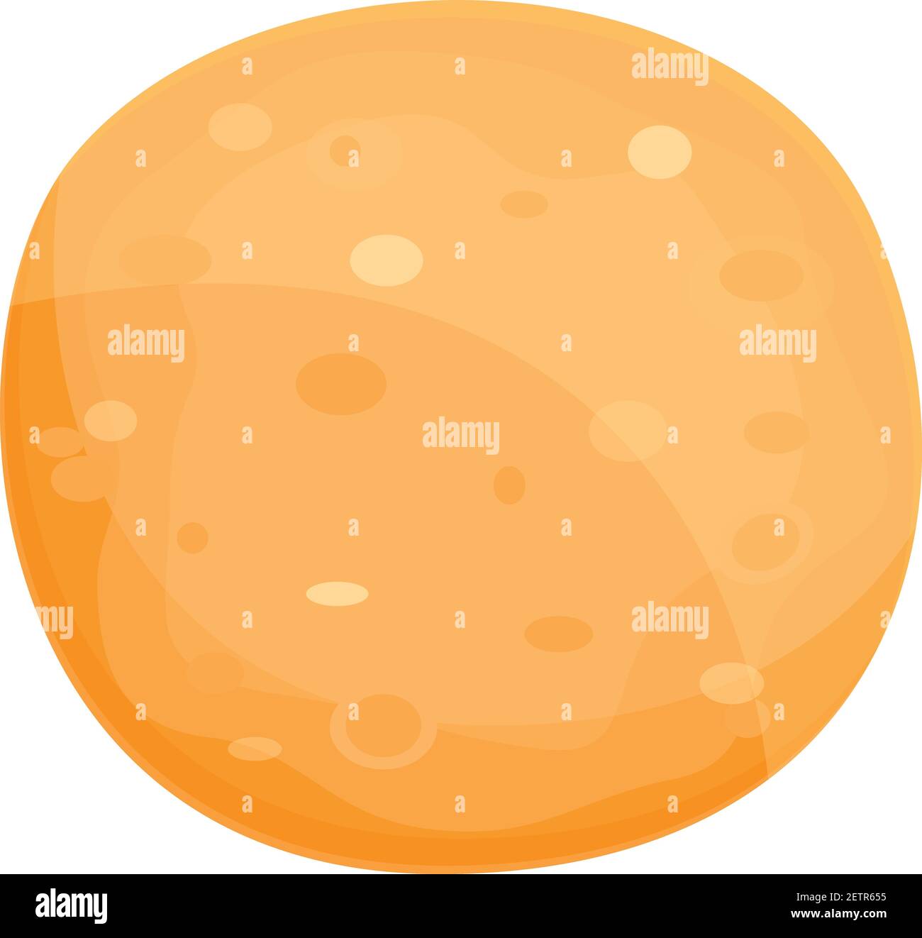 Wheat pita bread icon. Cartoon of wheat pita bread vector icon for web ...