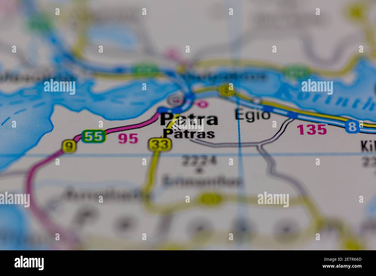 Map of patras hi-res stock photography and images - Alamy