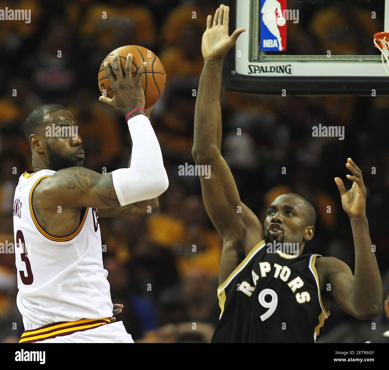 Serge Ibaka Blocks Lebron James