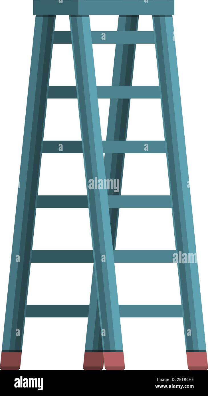 Climb ladder icon. Cartoon of climb ladder vector icon for web design ...
