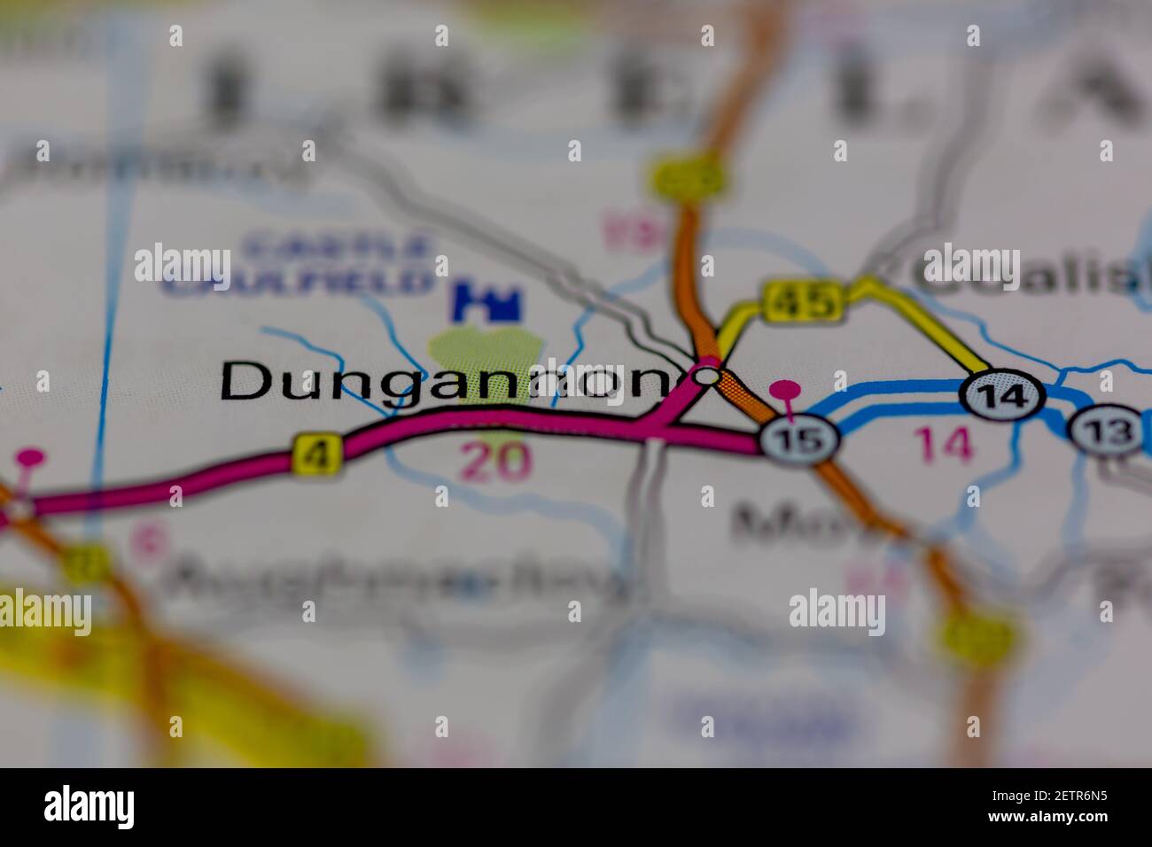 Road Map Of Ireland High Resolution Stock Photography and Images - Alamy