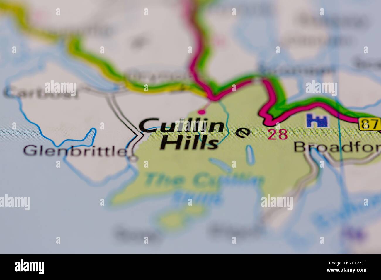 Map of cullin hills hi-res stock photography and images - Alamy
