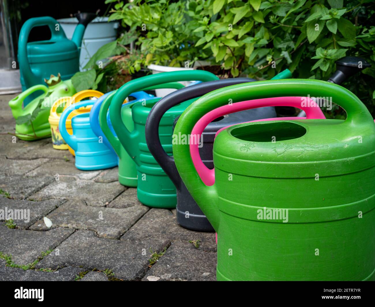 Plastic recycle gardening watering hi-res stock photography and images ...