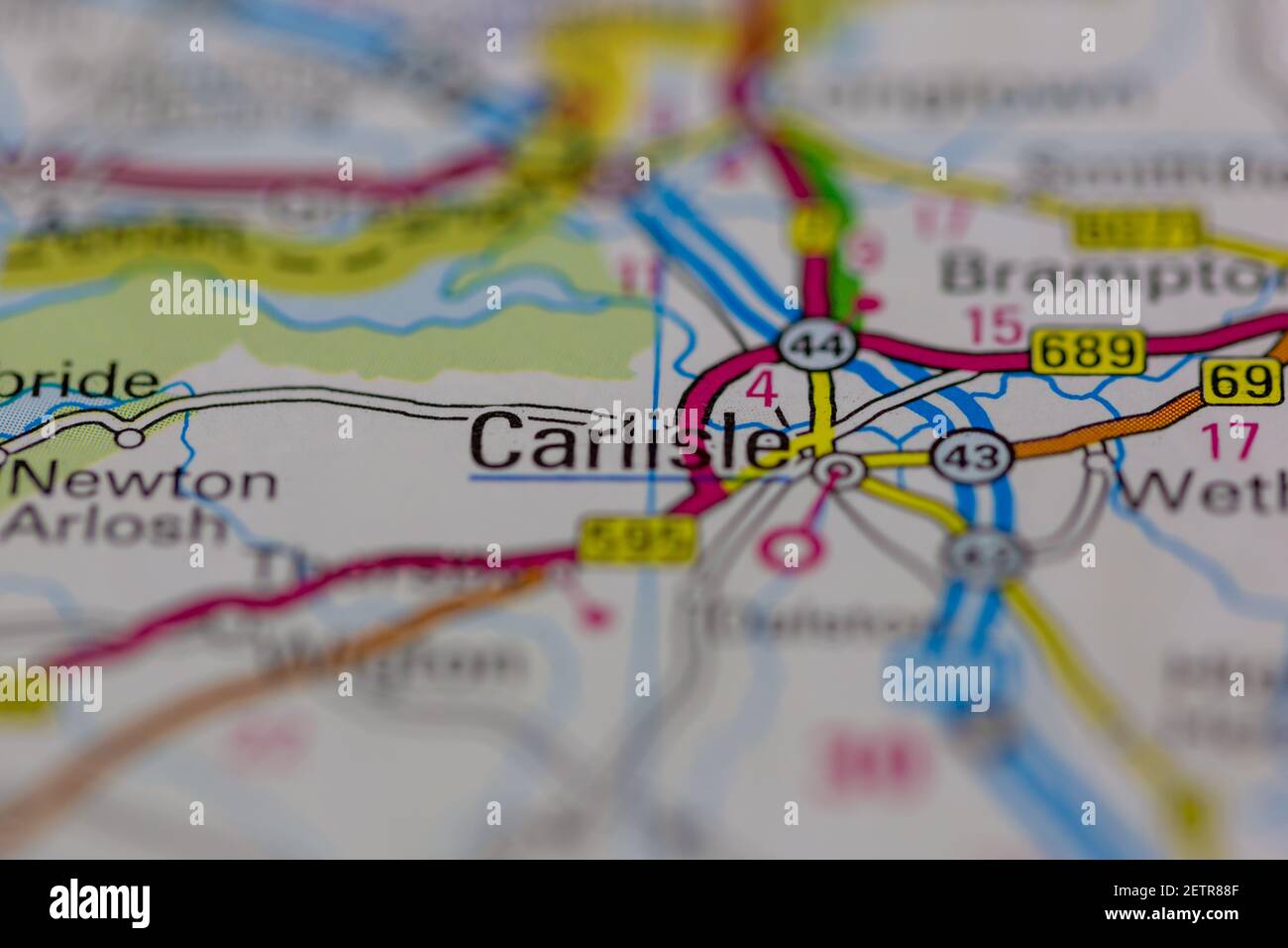 Carlisle map hi-res stock photography and images - Alamy