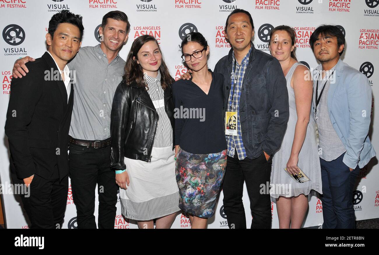 (L-R) "Columbus" Cast & Crew - Actor John Cho, Producer Aaron Boyd ...