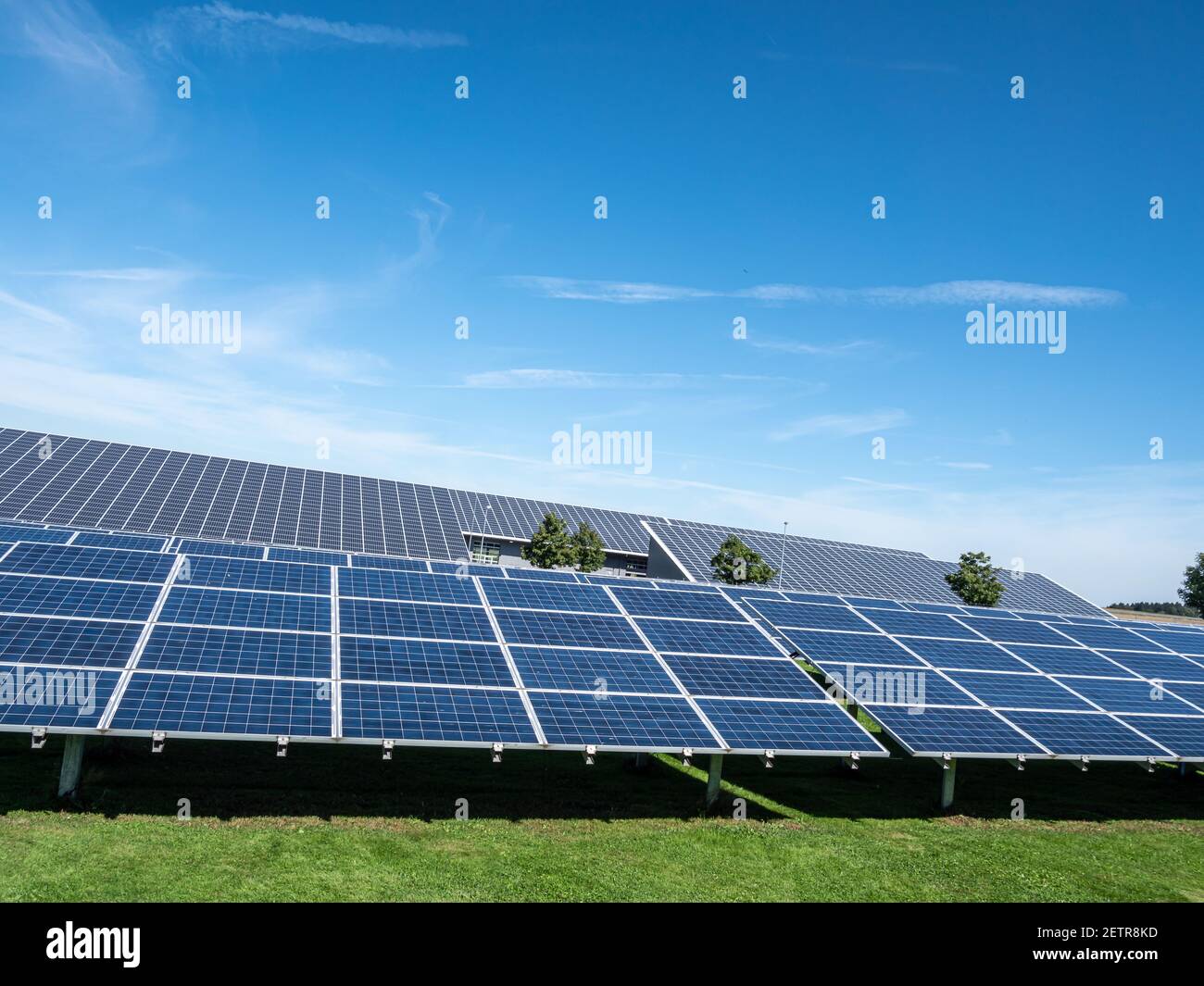 Solar park photovoltaic system for alternative energy Stock Photo - Alamy