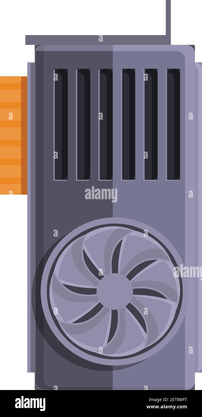 Computer gpu card icon. Cartoon of computer gpu card vector icon for ... Computer gpu card icon. Cartoon of computer gpu card vector icon for ...