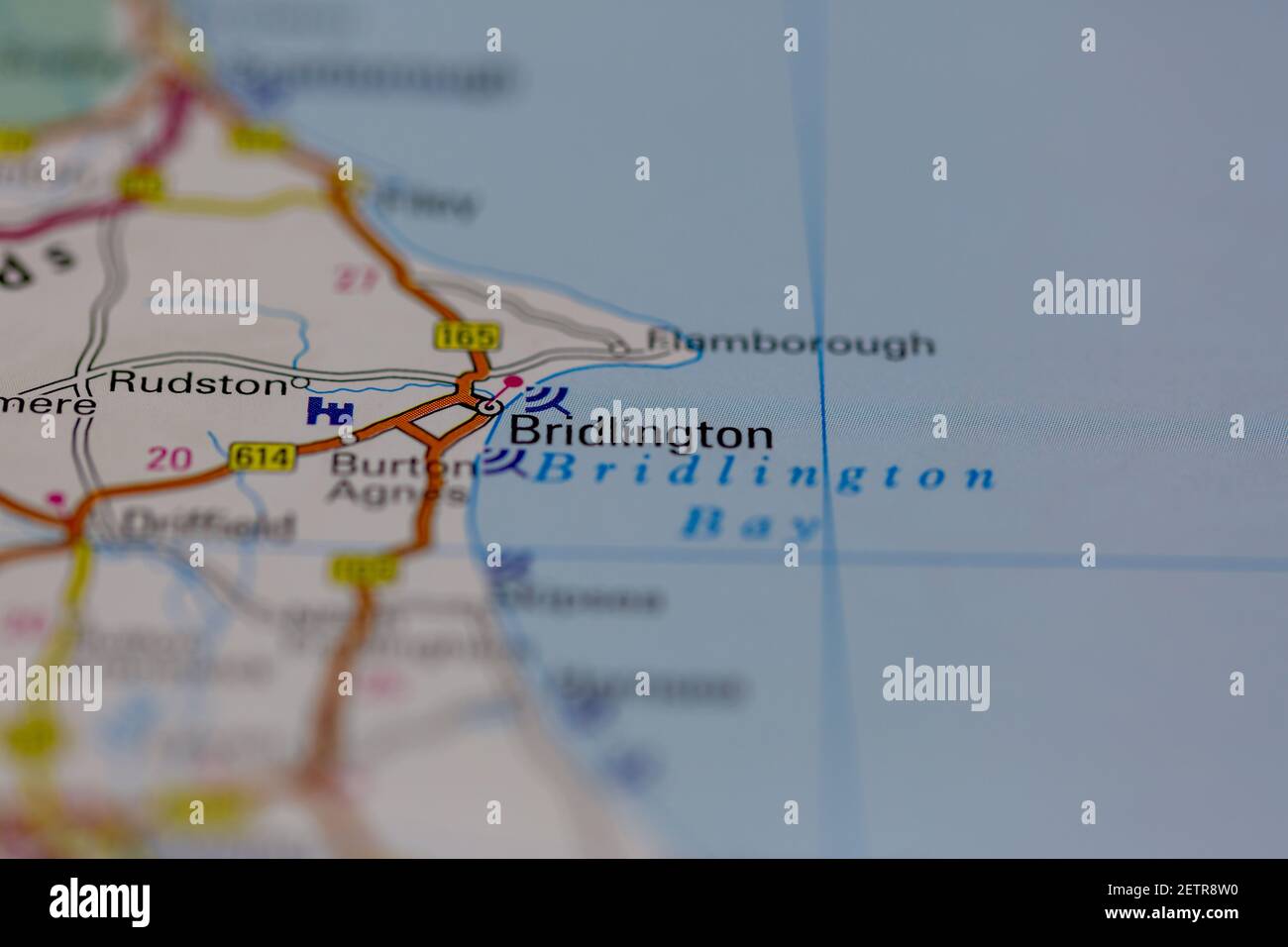 Bridlington on a map hi-res stock photography and images - Alamy