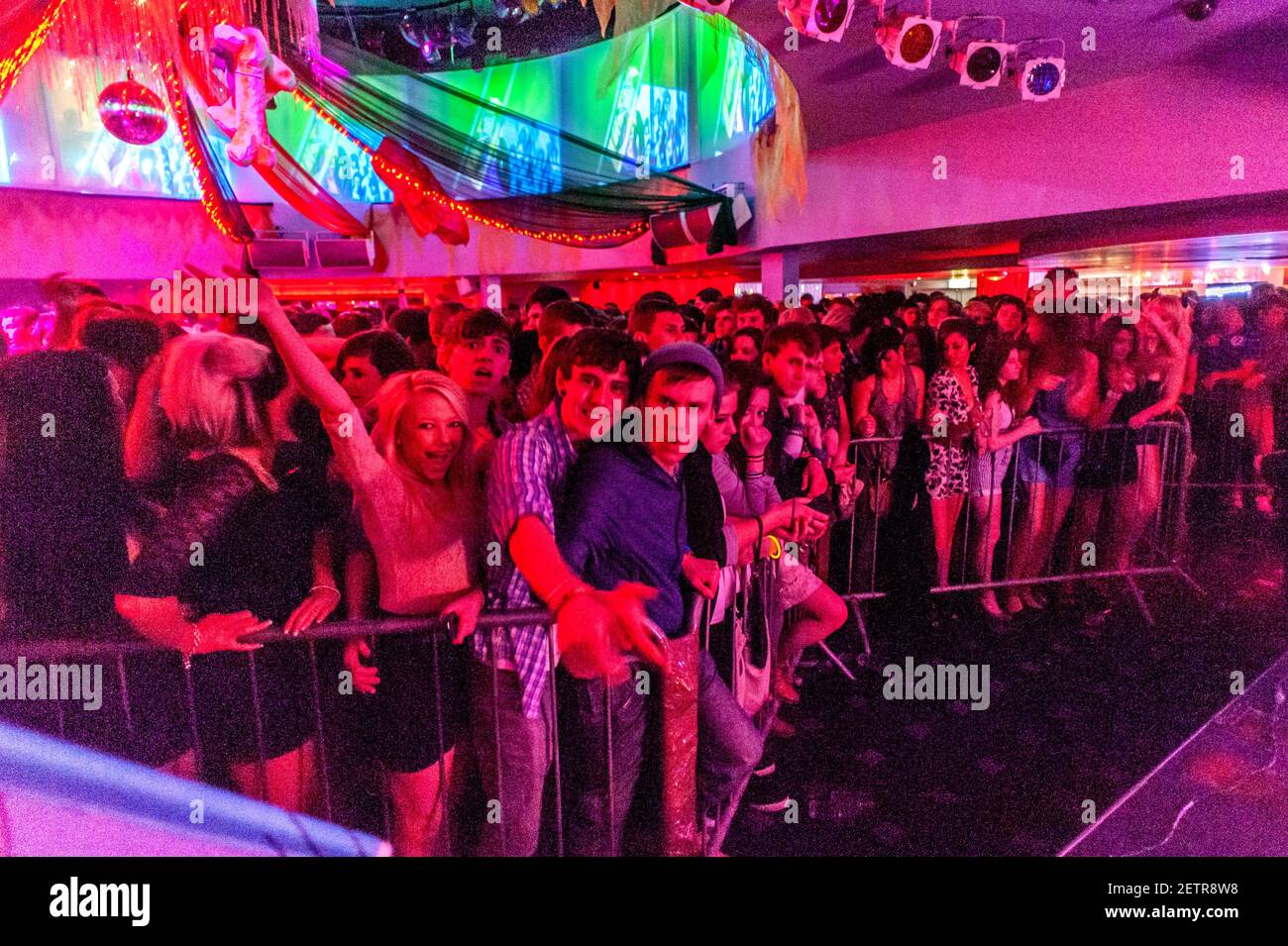 Brighton, October 28th 2010: Clubbers enjoying a night out at Oceana ...