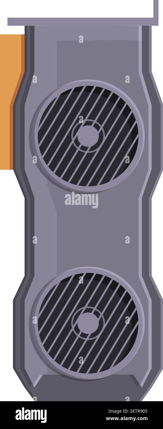 Video card icon. Cartoon of video card vector icon for web design ...