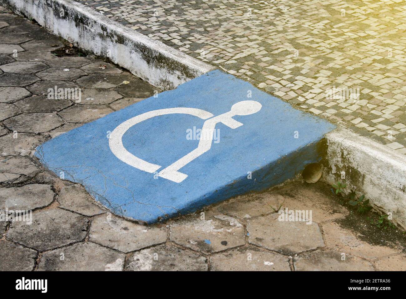 accessibility ramp for wheelchair users with accessibility symbol ...