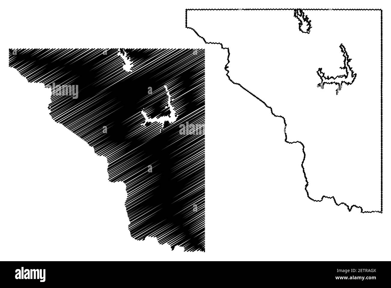 Map of cleveland oklahoma hi-res stock photography and images - Alamy