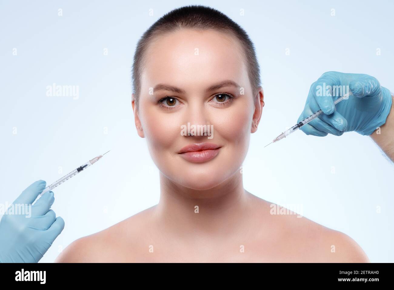 Girl gets an injection hi-res stock photography and images - Alamy