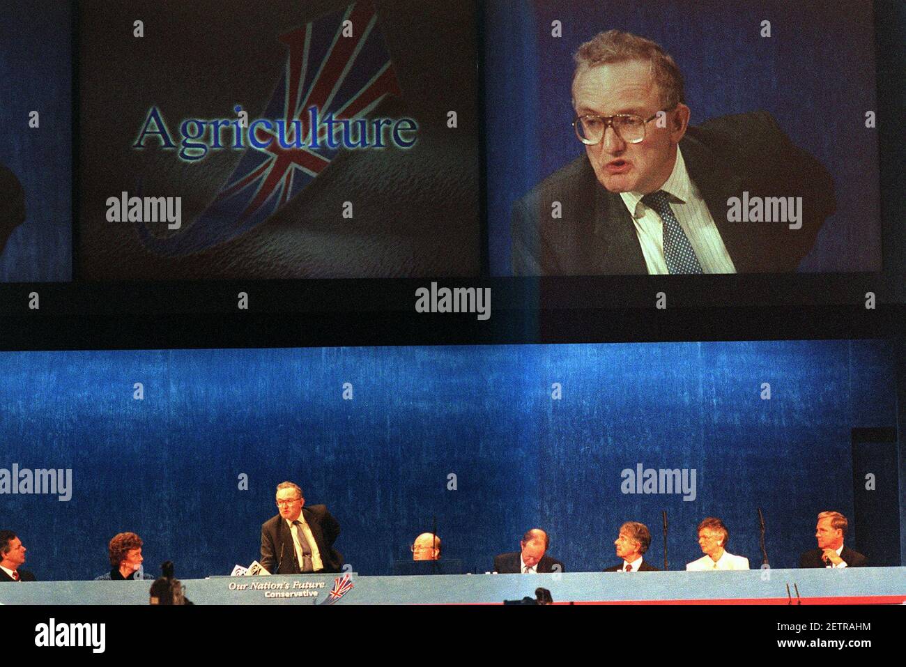 Douglas Hogg MP speaking at the 1995 Conservative Party Conference ...