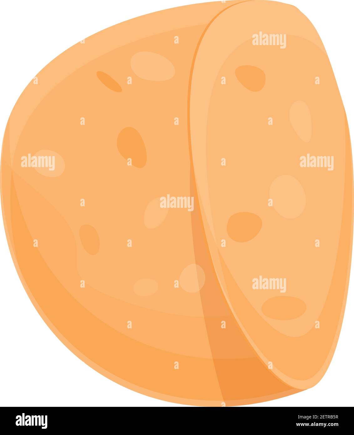 Baked pita bread icon. Cartoon of baked pita bread vector icon for web ...