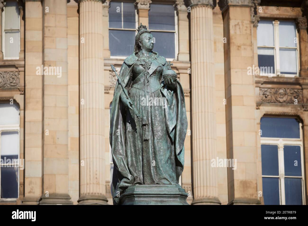 Birmingham landmark Council House, Victoria Square, Queen Victoria ...
