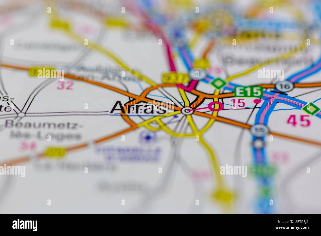 Arras on a map hi-res stock photography and images - Alamy