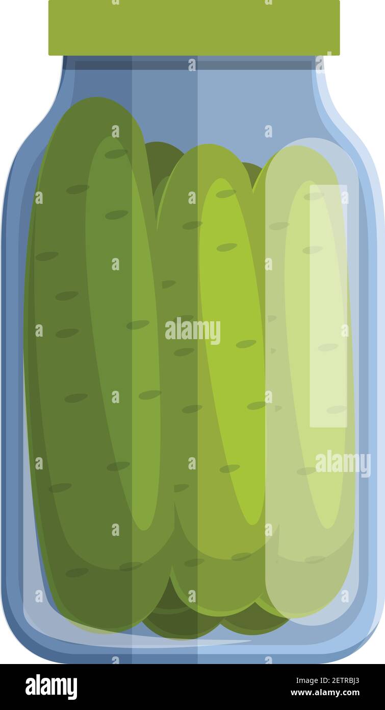 Autumn pickled cucumbers icon. Cartoon of autumn pickled cucumbers ...