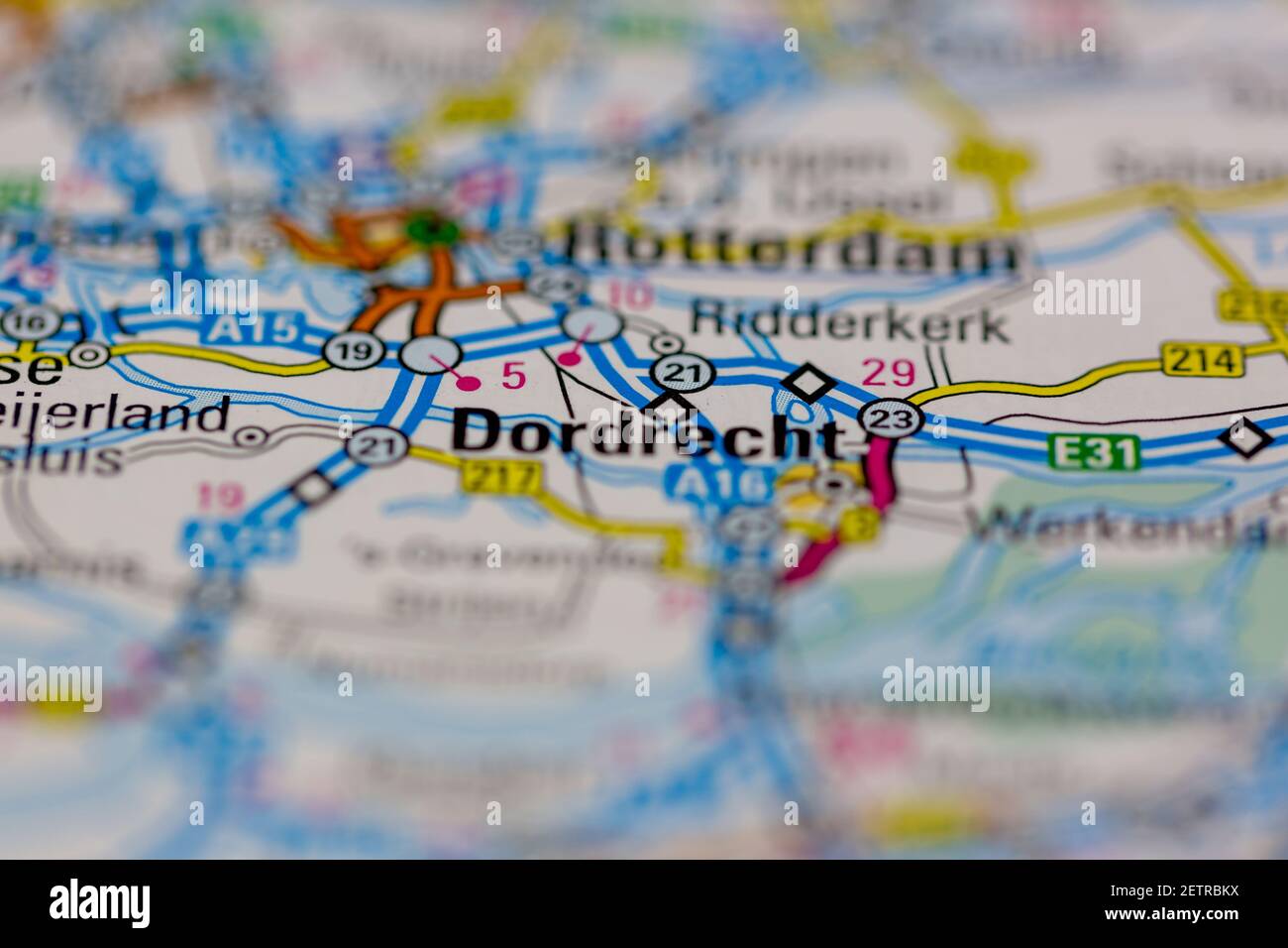 Dordrecht on a map hi-res stock photography and images - Alamy