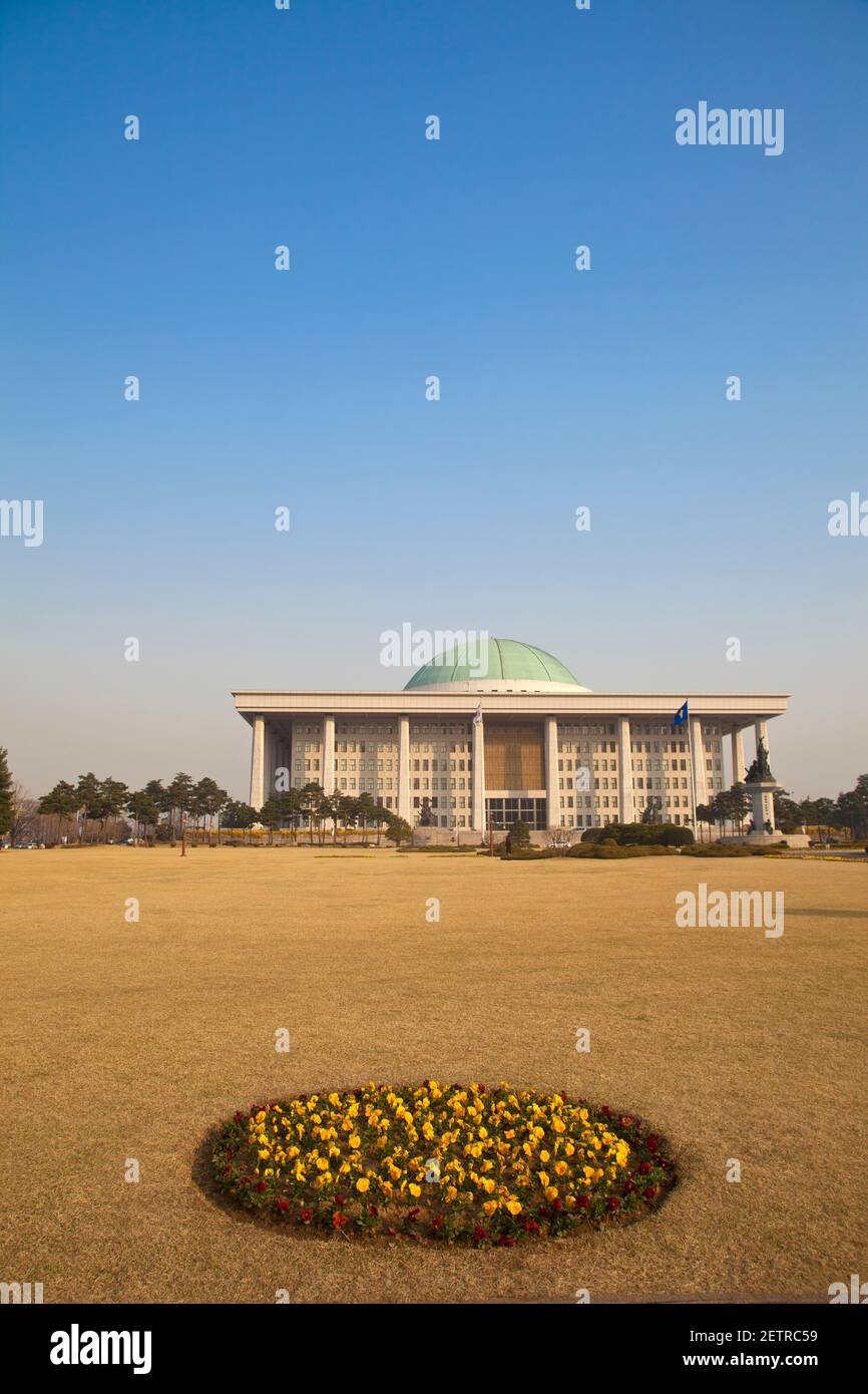 Korea, Seoul, Yeouido, National Assembly building Stock Photo - Alamy