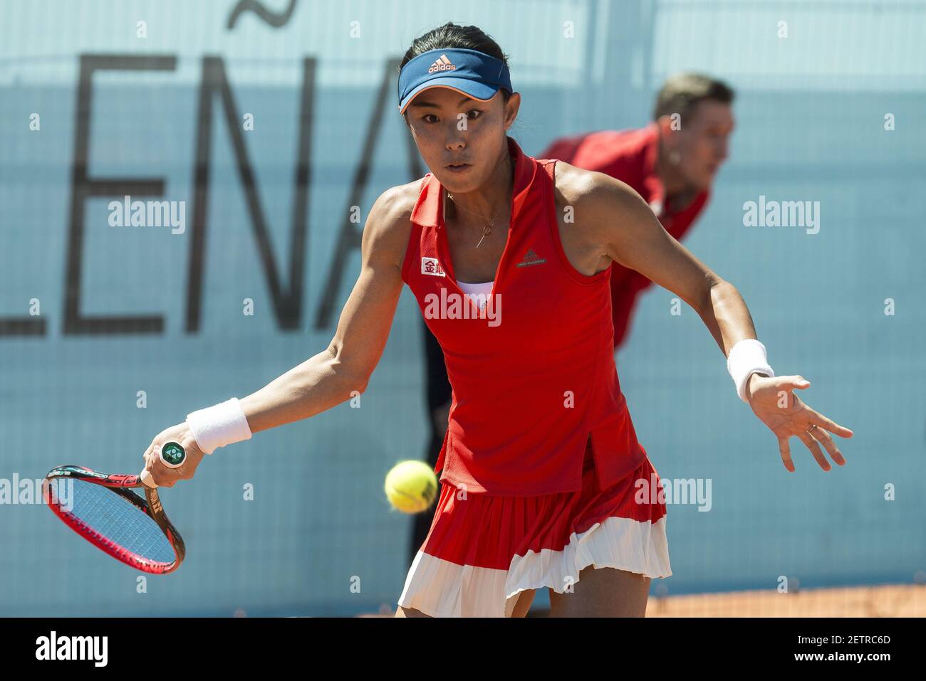 Chinese Wang Qiang during Mutua Madrid Open Tennis 2017 at Caja Magica ...