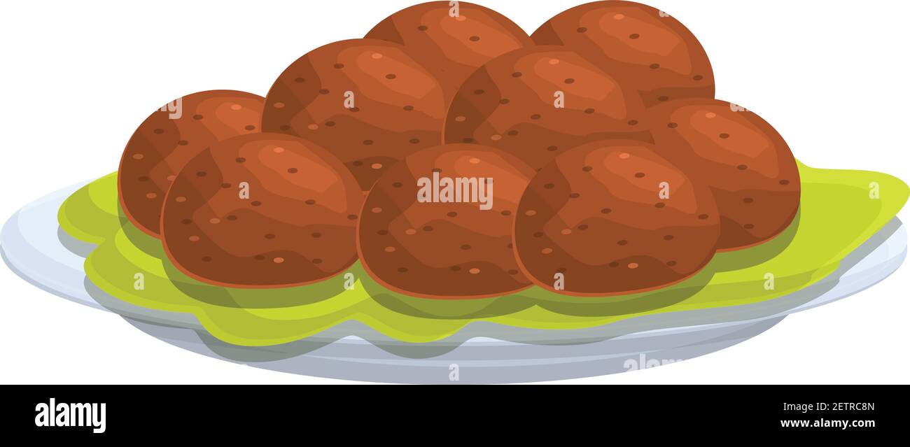 Falafel balls icon. Cartoon of falafel balls vector icon for web design ...