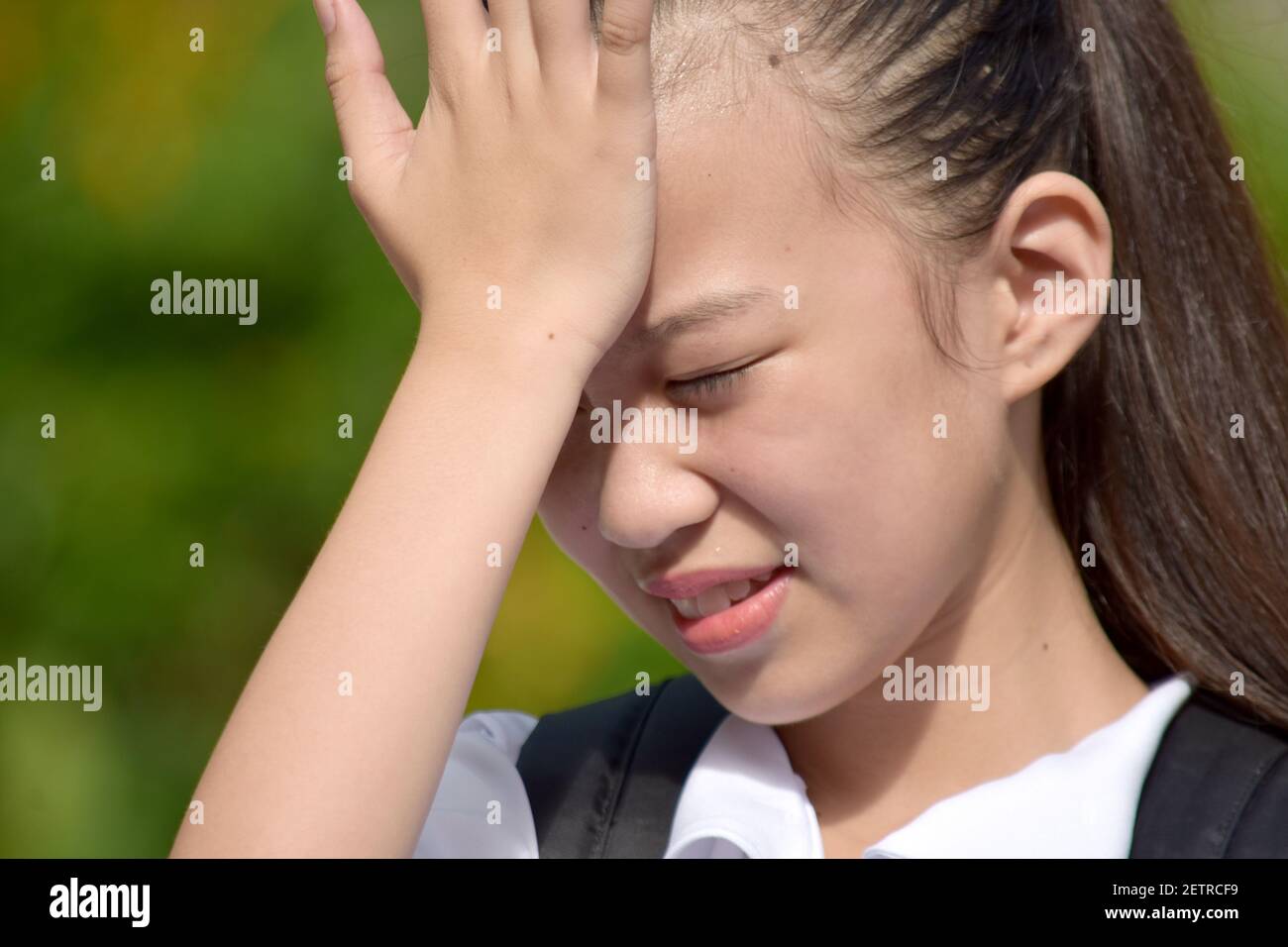 Diverse Female Student And Memory Loss Stock Photo - Alamy