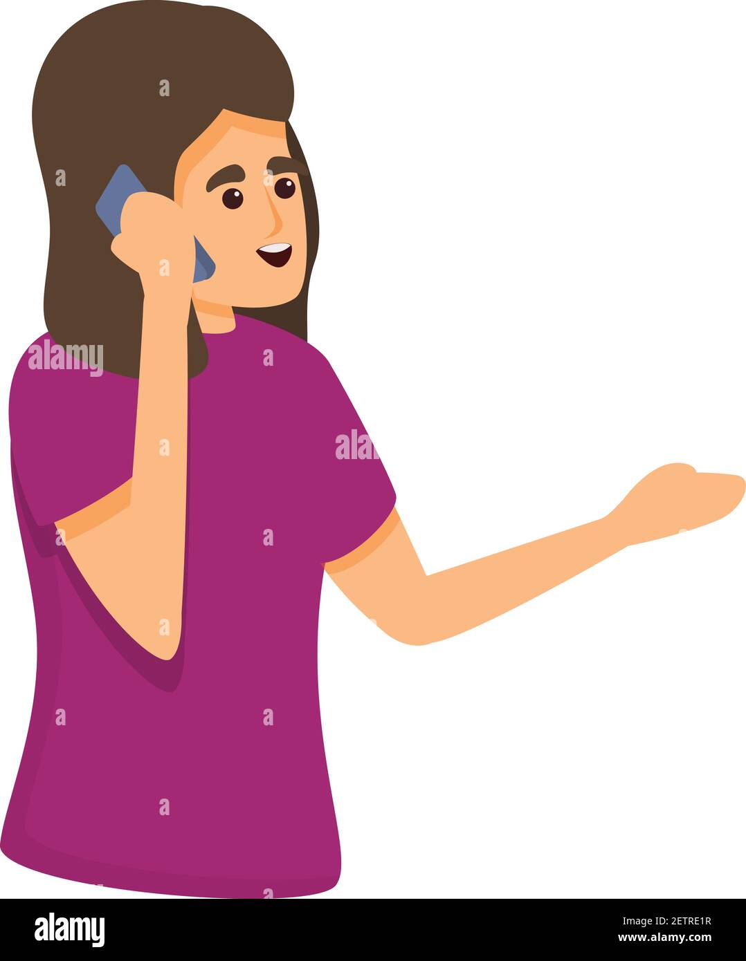Mother phone call icon. Cartoon of mother phone call vector icon for ...