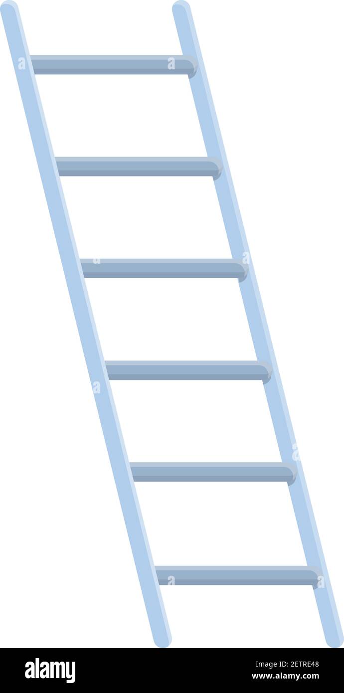 Metallic ladder icon. Cartoon of metallic ladder vector icon for web ...