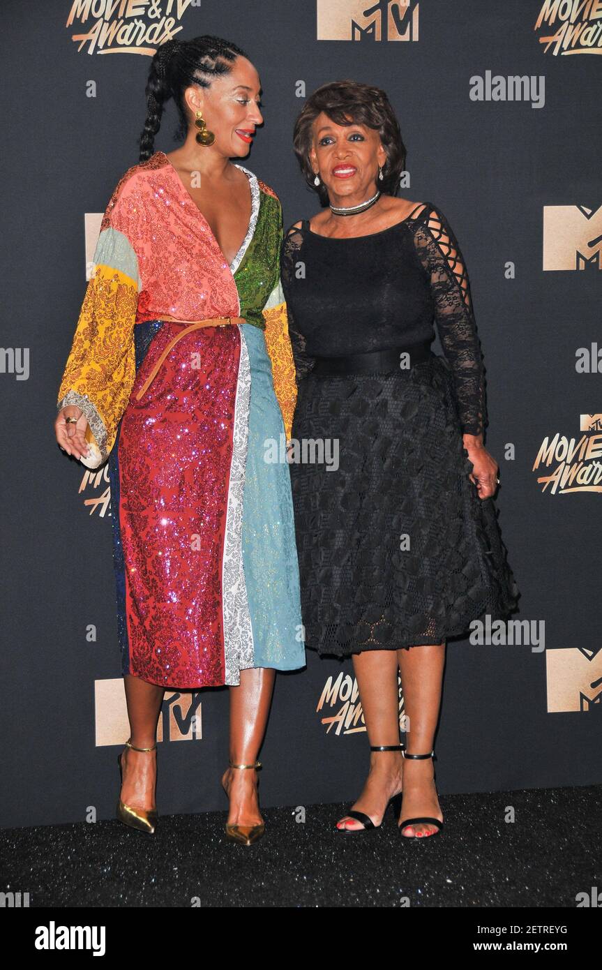 Tracee Ellis Ross, Maxine Waters at the 2017 MTV Movie And TV Awards ...