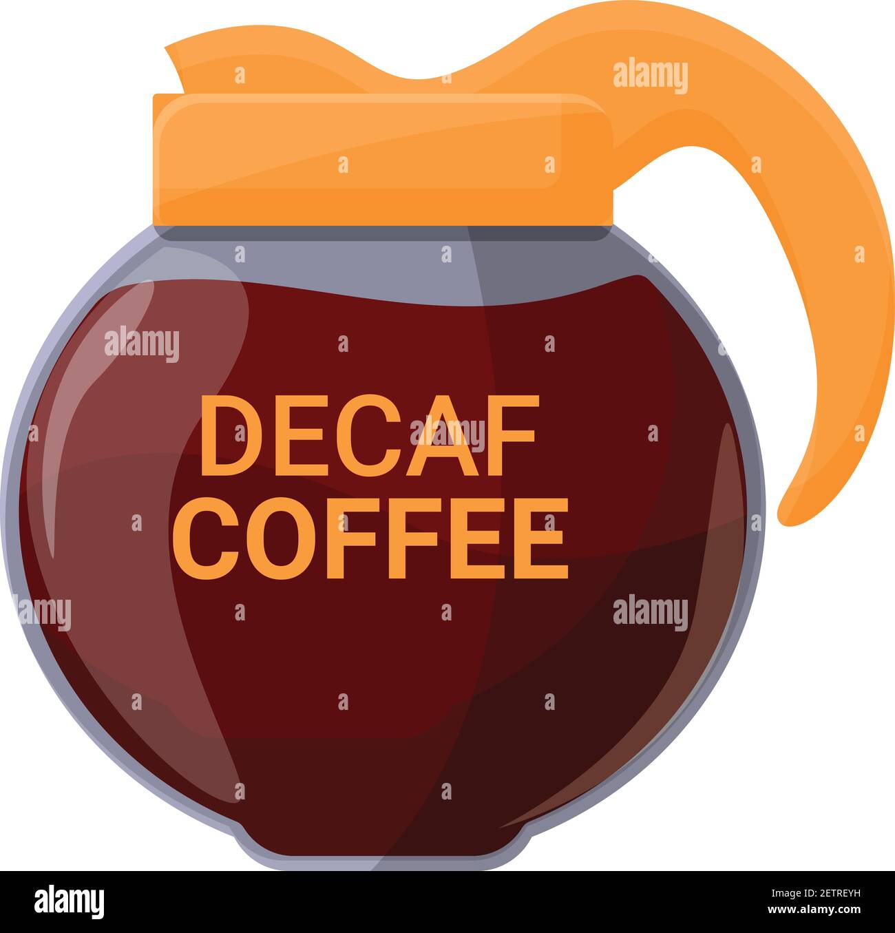 Kettle decaf icon. Cartoon of kettle decaf vector icon for web design ...