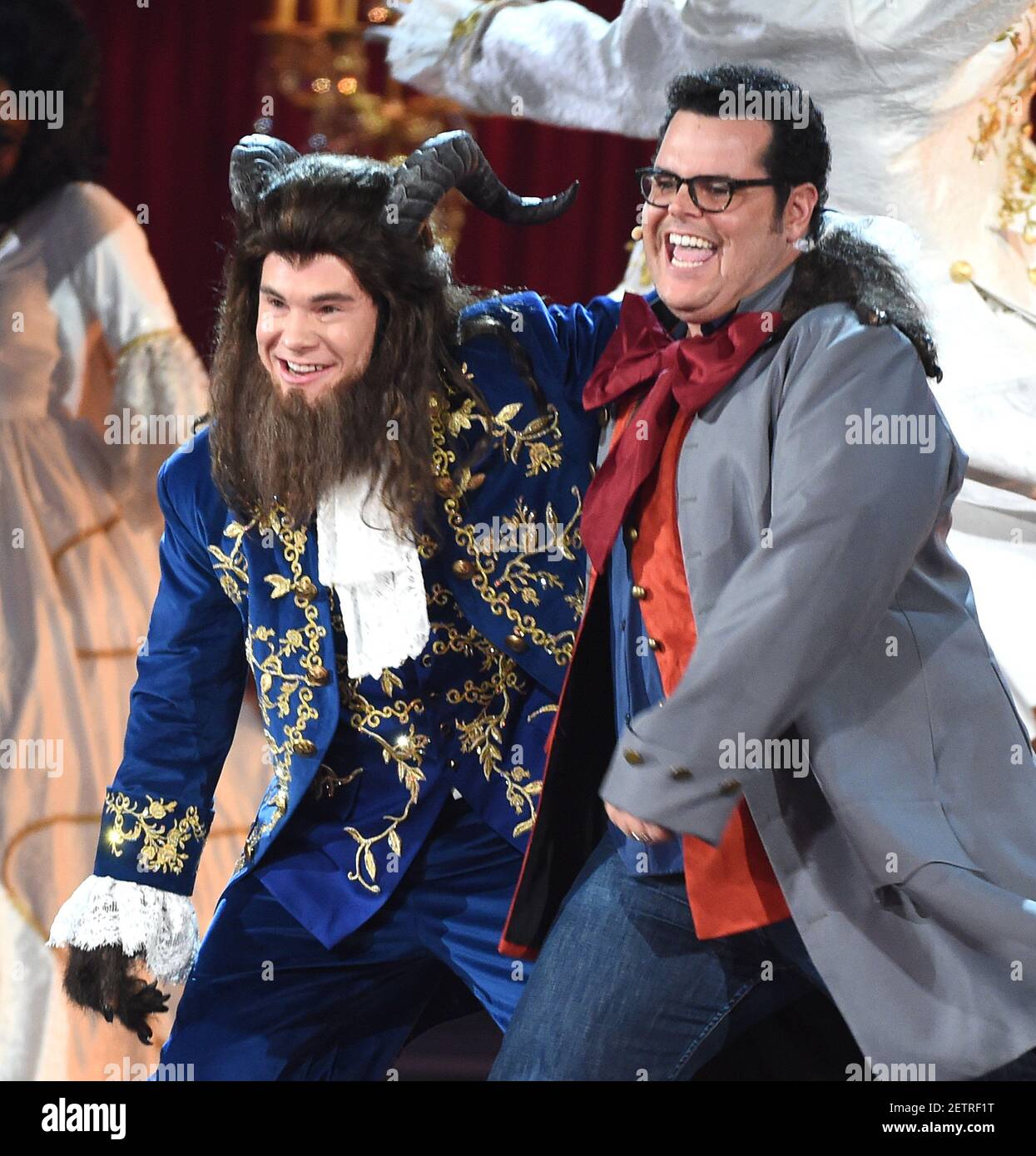 LOS ANGELES, CA - May 7: Host Adam Devine and Josh Gad appear on the ...