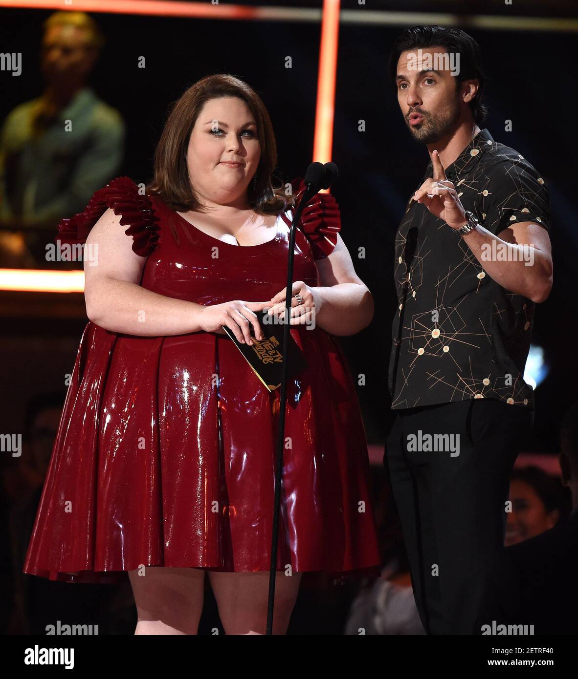 LOS ANGELES, CA - May 7: Chrissy Metz and Milo Ventimiglia appear on ...
