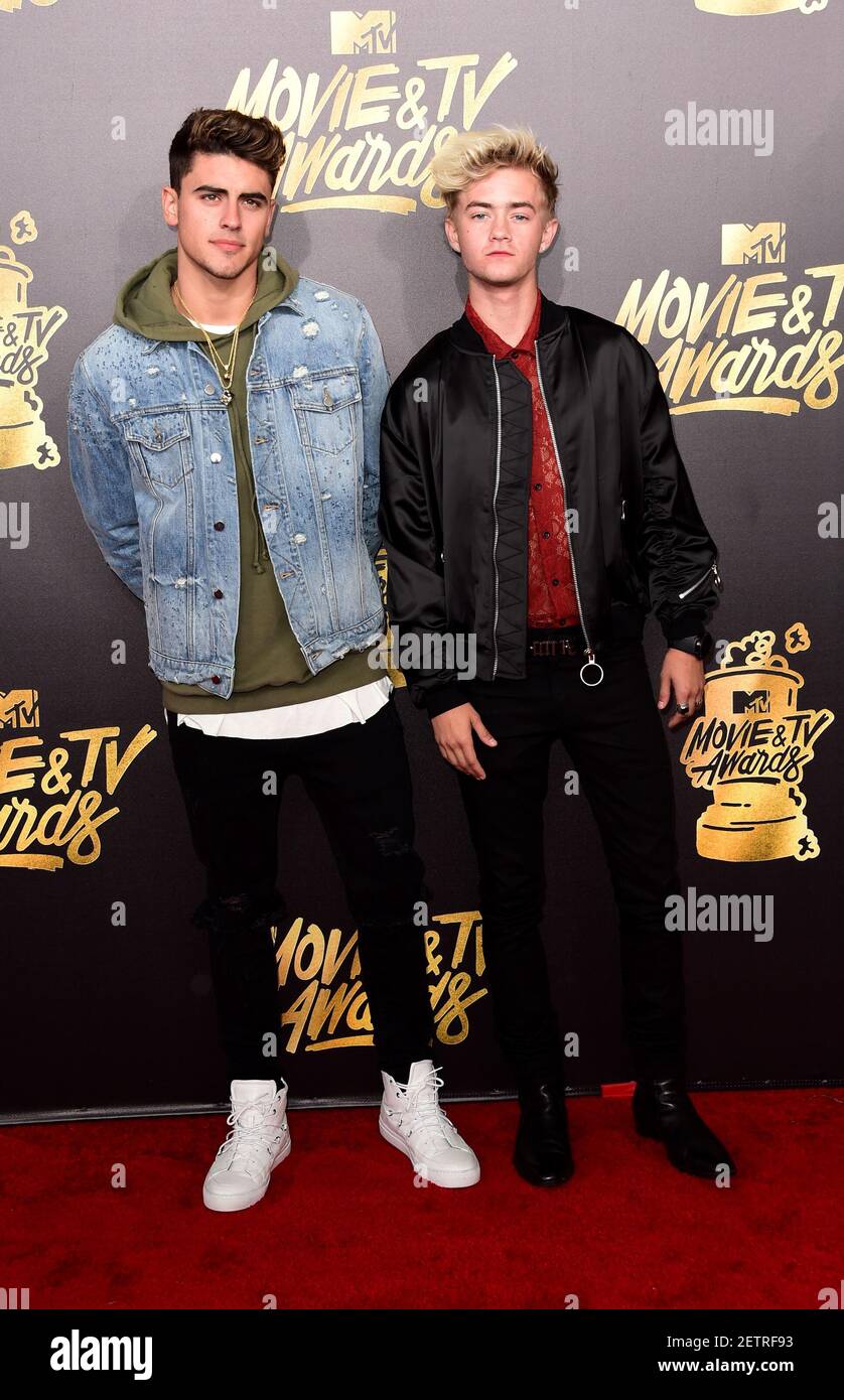 LOS ANGELES, CA - May 7: Jack Gilinsky (L) and Jack Johnson attend the ...