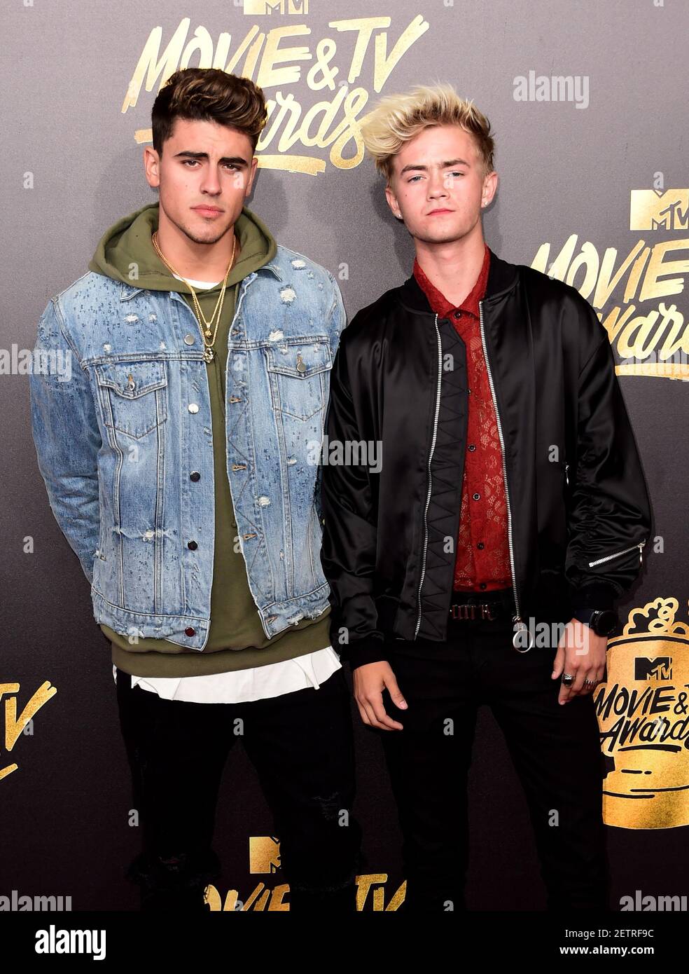 LOS ANGELES, CA - May 7: Jack Gilinsky (L) and Jack Johnson attend the ...