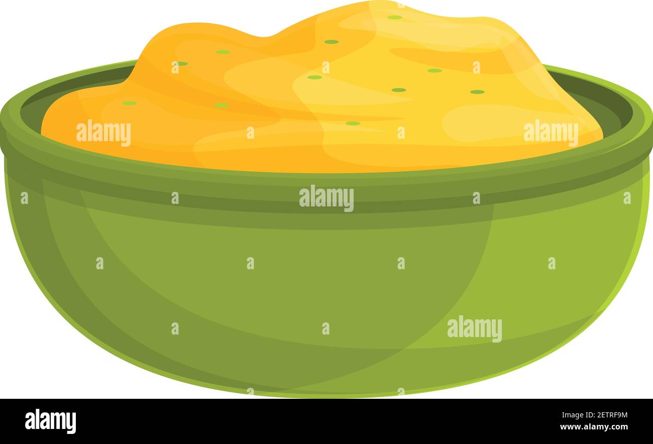 Cook mashed potatoes icon. Cartoon of cook mashed potatoes vector icon ...