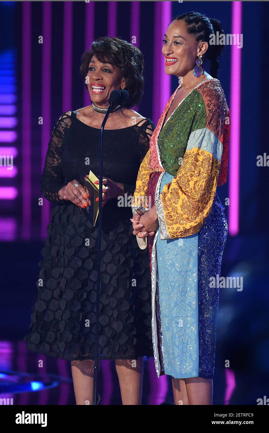 LOS ANGELES, CA - May 7: U.S. Representative Maxine Waters (L) and ...