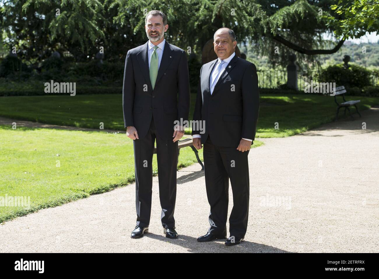 King Felipe VI of Spain and President of Costa Rica Republic, Luis ...