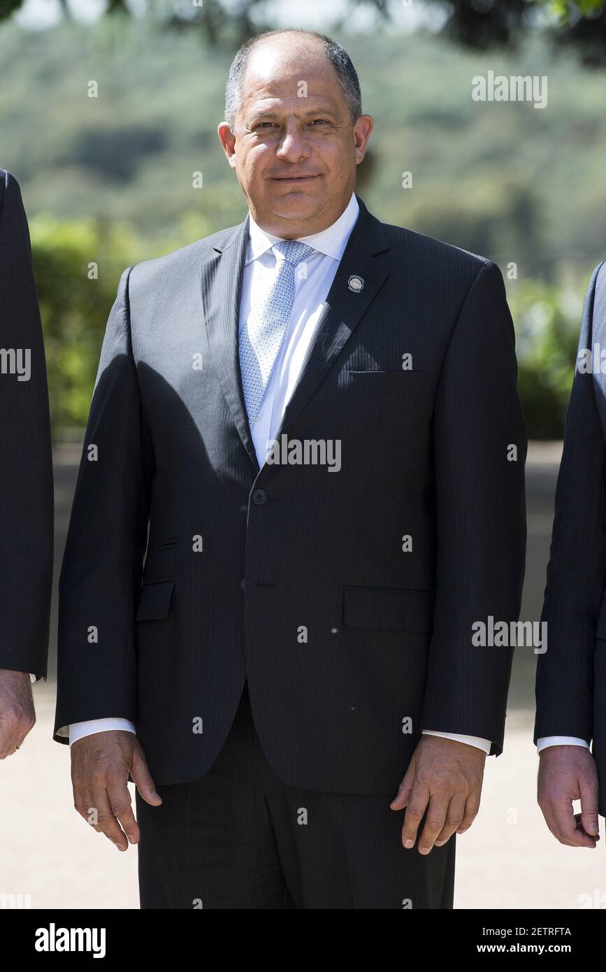 President of Costa Rica Republic, Luis Guillermo Solis Rivera at ...