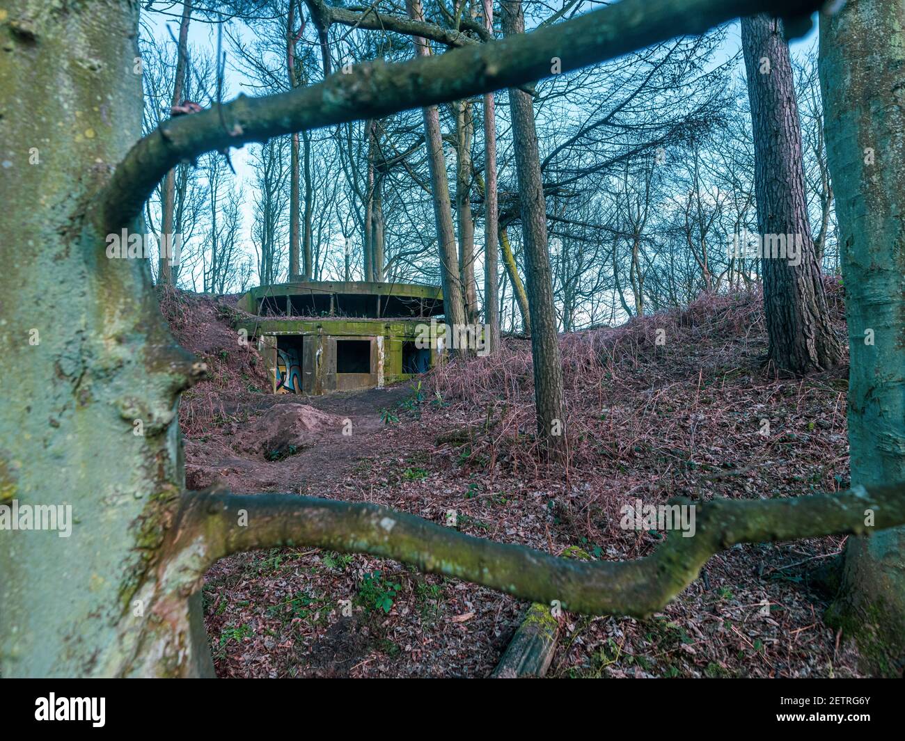 Dalmeny, Scotland. Mon 22 February 2021. The abandoned remains of the ...