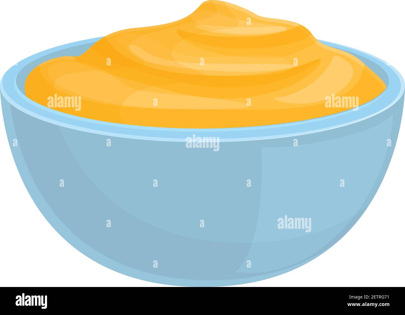 Dish mashed potatoes icon. Cartoon of dish mashed potatoes vector icon ...