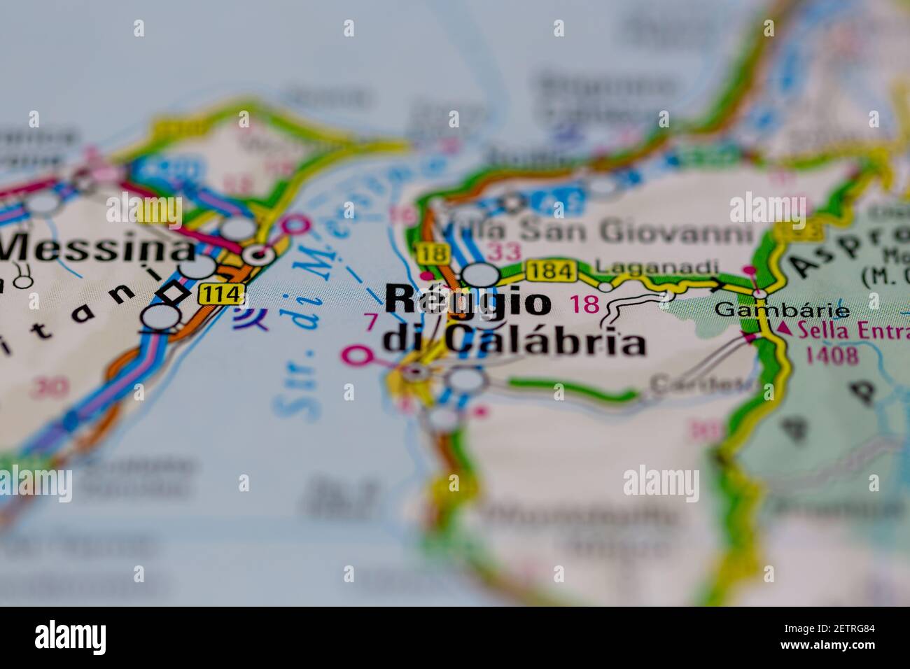 Map of reggio di calabria hi-res stock photography and images - Alamy