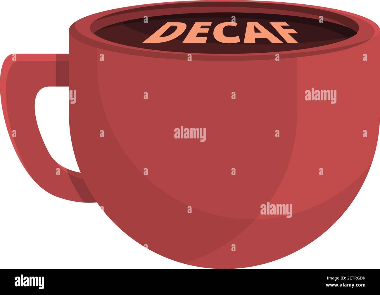 Decaf cup icon. Cartoon of decaf cup vector icon for web design ...