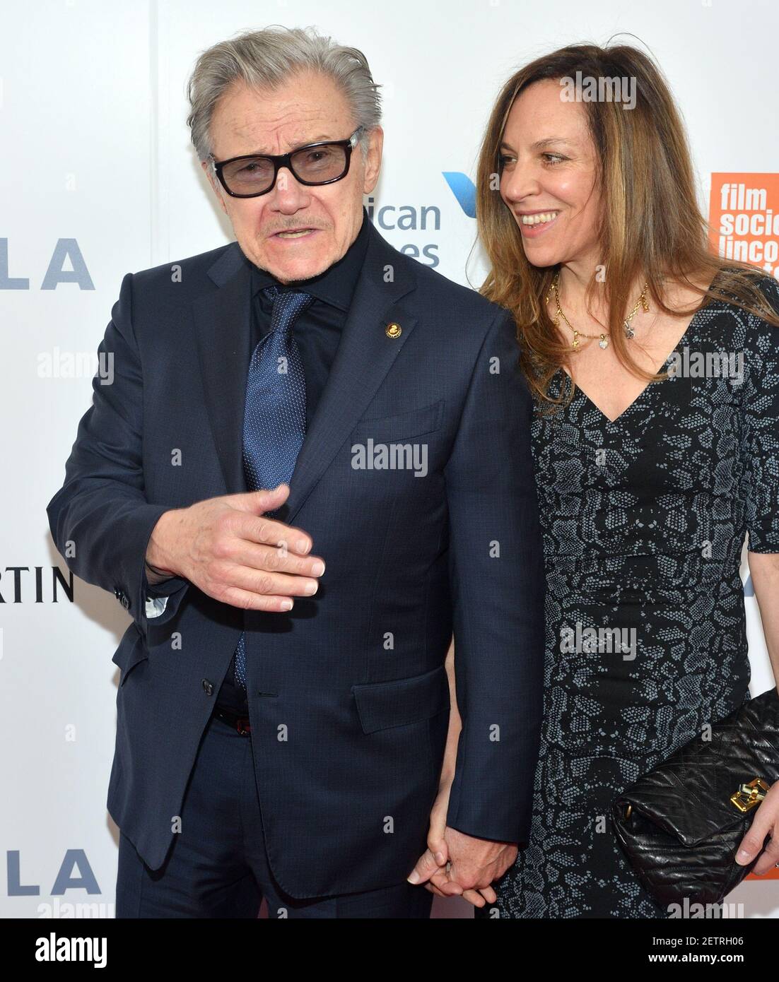 L-R: Actors Harvey Keitel and Daphne Kastner attend the Film Society of ...