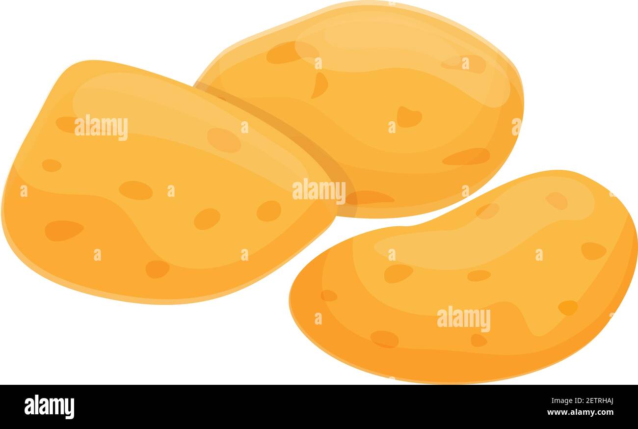 Boiled potatoes icon. Cartoon of boiled potatoes vector icon for web ...