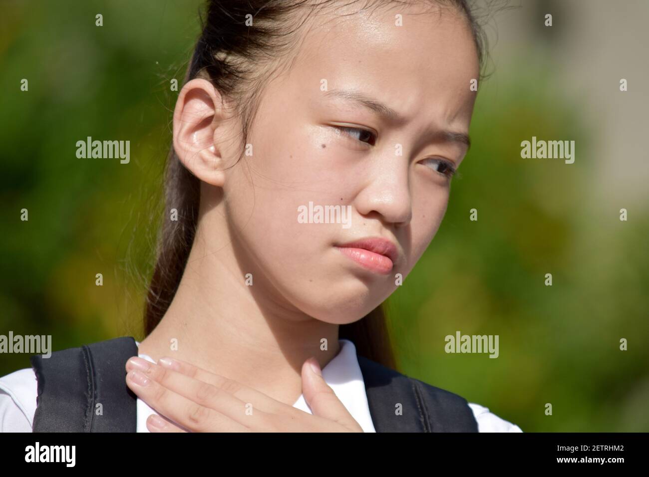 Alone sad female student hi-res stock photography and images - Alamy