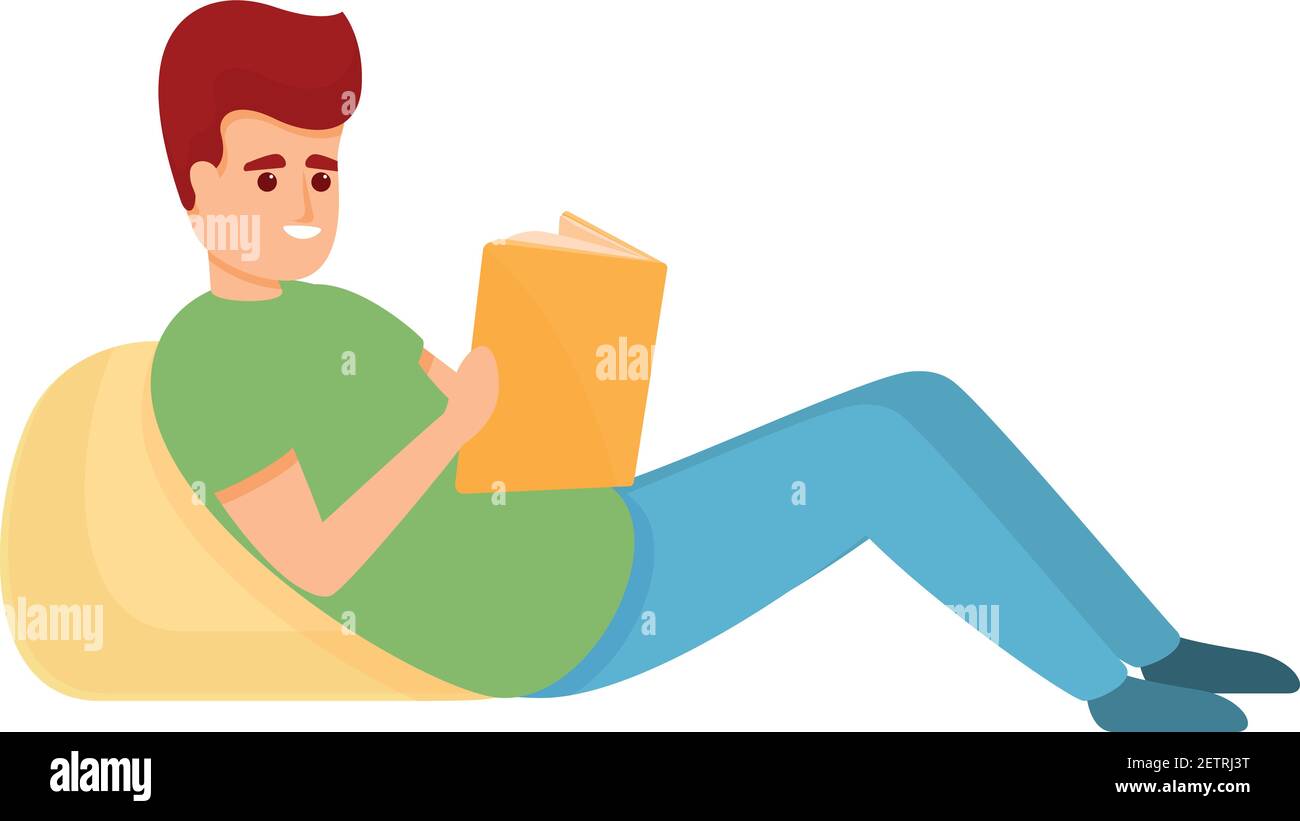 Learning boy icon. Cartoon of learning boy vector icon for web design ...