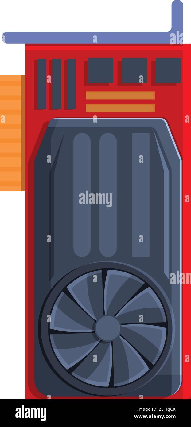 Computer video card icon. Cartoon of computer video card vector icon ... Computer video card icon. Cartoon of computer video card vector icon ...
