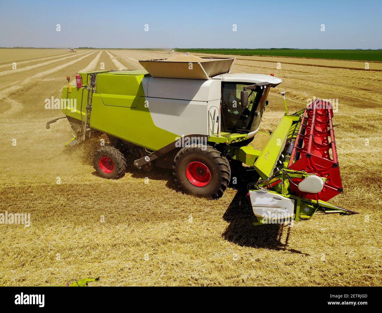 Modern professional harvester combine harvesting hi-res stock ...