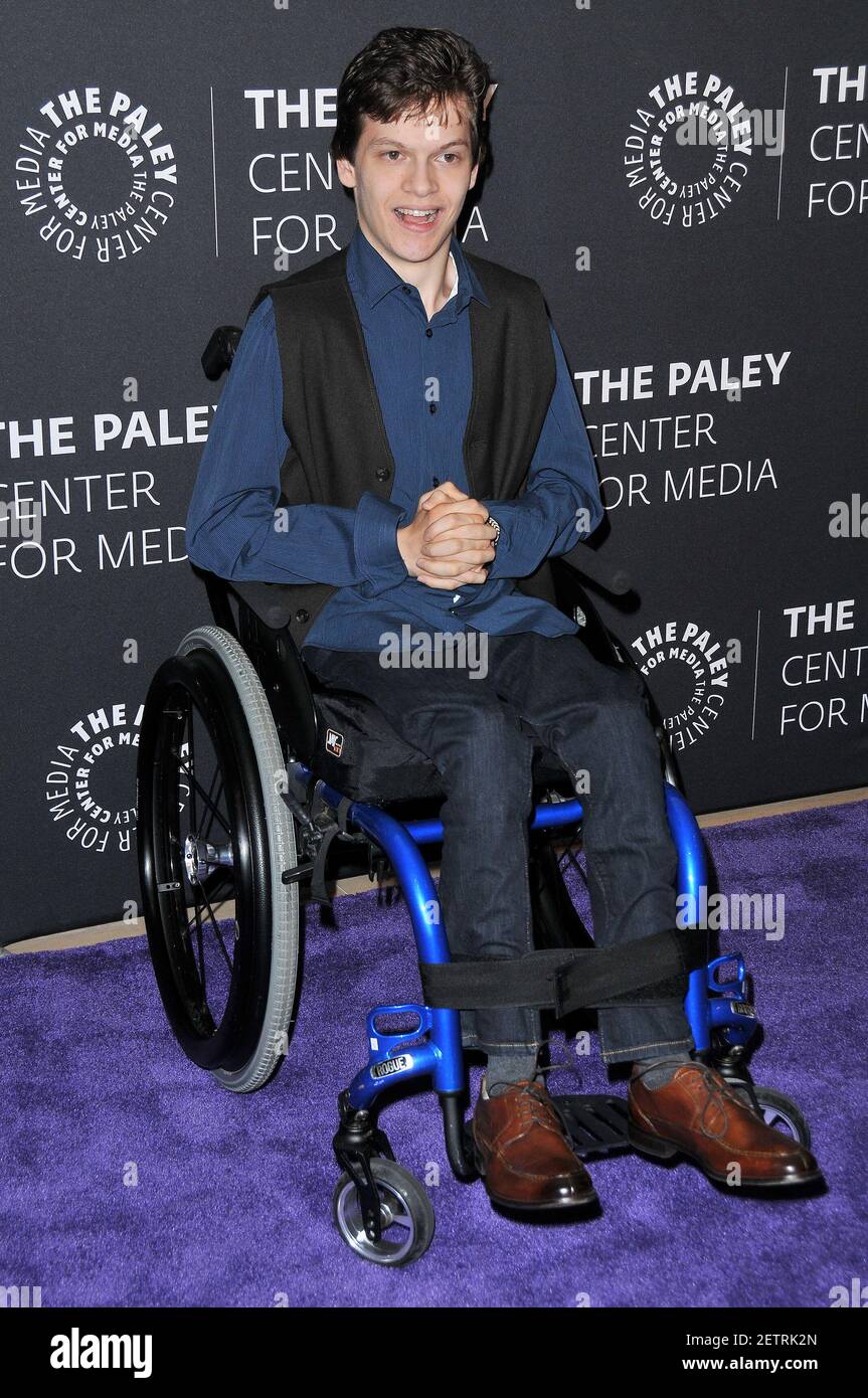 Actor Micah Fowler arrives at the PaleyLive LA: An Evening With "Speechless" held at the Paley ...